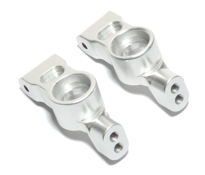 Aluminum Rear Knuckle Arm w/bearings - 1 Set Silver