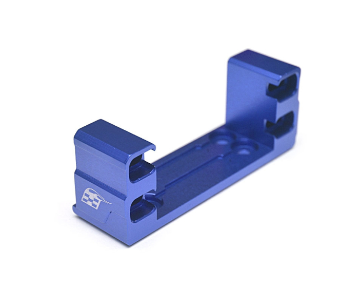 Aluminum Scale Trail One-Piece Servo Mount - 1 Pc Blue