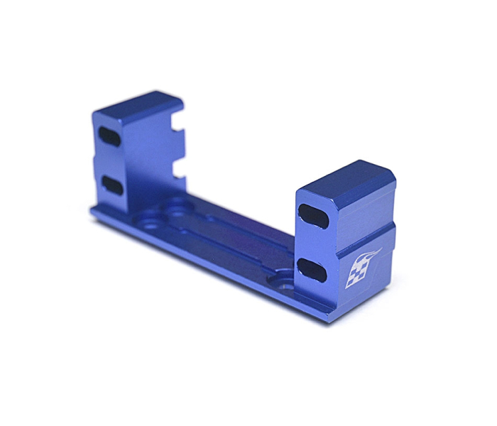 Aluminum Scale Trail One-Piece Servo Mount - 1 Pc Blue