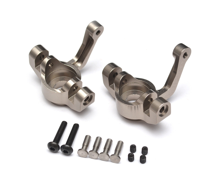 AR60 Aluminum Steering Knuckle - 1 Pair Gun Metal