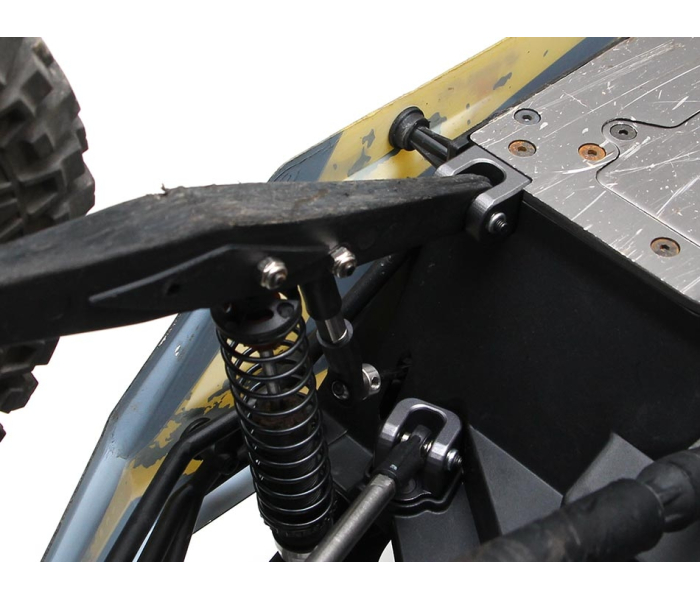 Aluminum Upper & Lower Track Rod Mounts (4) Black