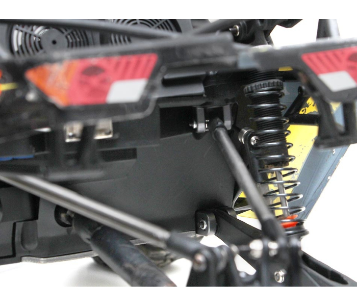 Aluminum Upper & Lower Track Rod Mounts (4) Black