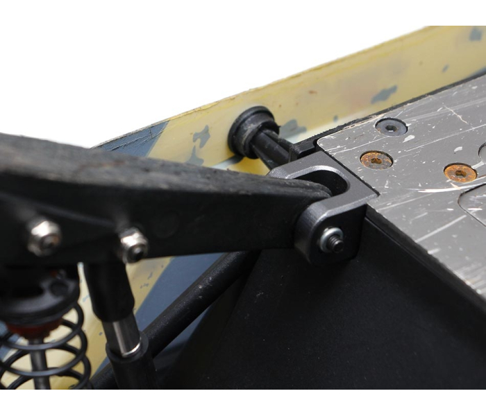 Aluminum Upper & Lower Track Rod Mounts (4) Black