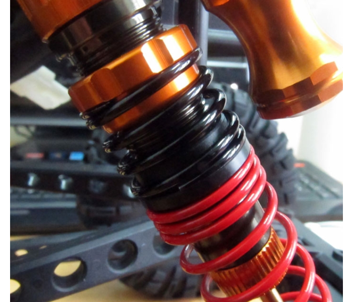 Boomerang™ Type PB Race Ready Aluminum Double Suspension Adjustable Piggyback Shocks / 110MM Black