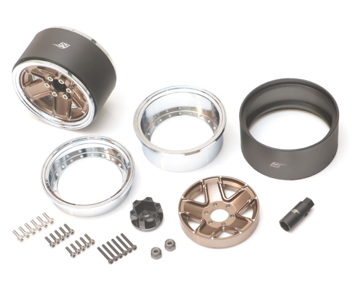 ProBuild™ 2.2" M13 Adjustable Offset Aluminum Beadlock Wheels (2 ...