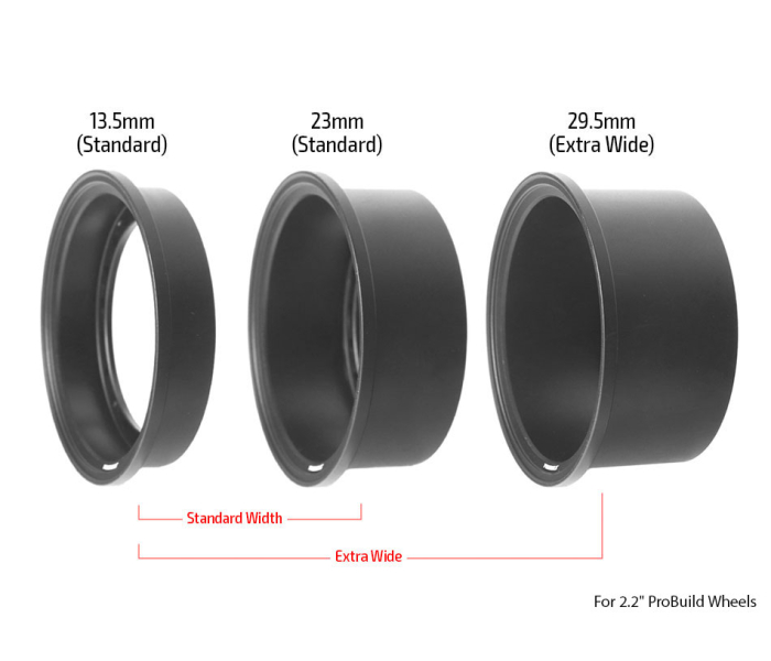 ProBuild™ 2.2" Alum 23mm (Standard) Wheel Barrel (1) Gun Metal