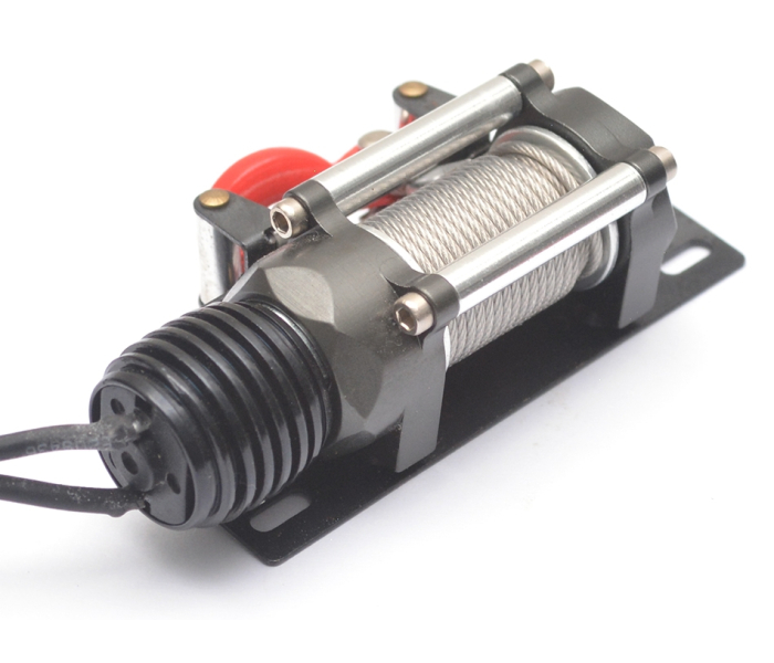 Aluminum Winch for 1/10 Rock Crawler Gun Metal With Optional Remote ...