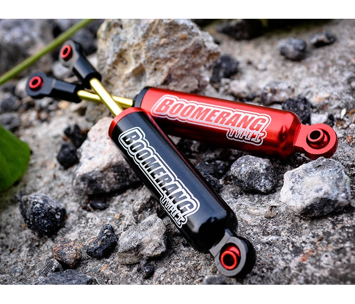 Boomerang™ Type I Aluminum Internal Shocks Set 100MM (2) Red [OFFICIAL ...