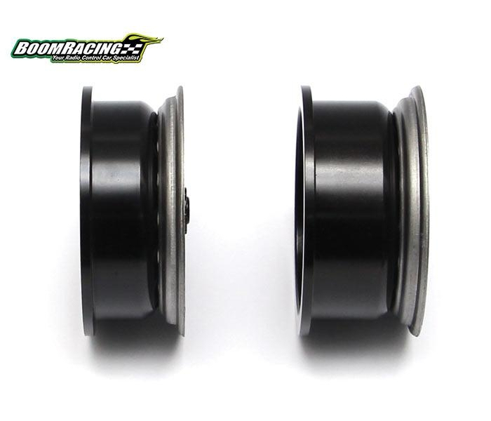 1.9" Narrow 16-Hole Classic Steelie Reversible Beadlock Wheels (Rear) w ...