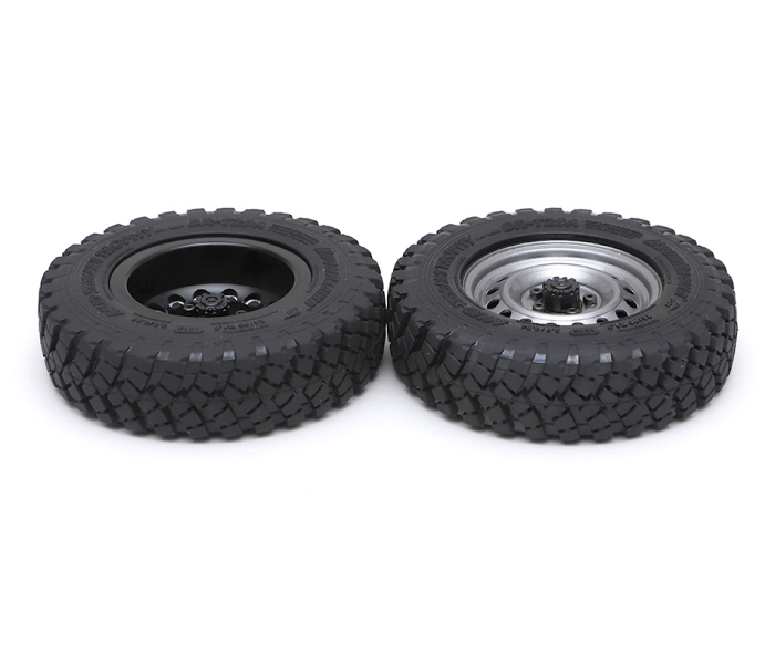 1.9" Narrow 16-Hole Classic Steelie Reversible Beadlock Wheels (Rear) w ...