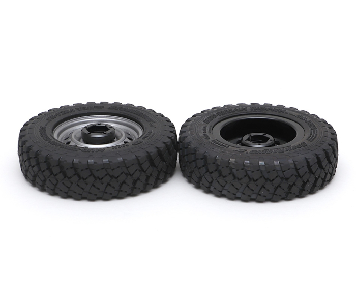 1.9" Narrow 16-Hole Classic Steelie Reversible Beadlock Wheels (Rear) w ...