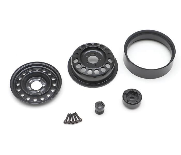 1.9" Narrow 16-Hole Classic Steelie Reversible Beadlock Wheels (Rear) w ...