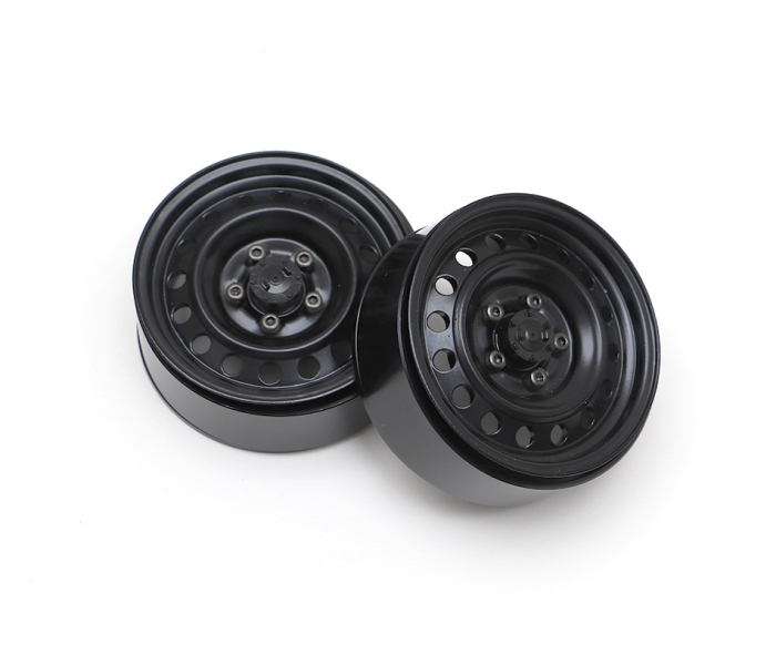 1.9" Narrow 16-Hole Classic Steelie Reversible Beadlock Wheels (Rear) w ...