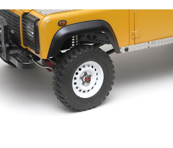 Scale 4WD Center Locking Hub Cap (2) Red (XT5 Series)