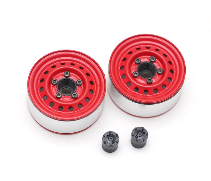 1.55" 16-Hole Classic Steelie Reversible Beadlock Wheels (Rear) w ...