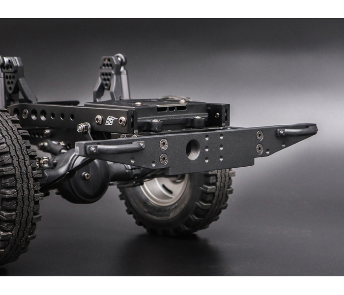 Aluminum Rear Bumper Black