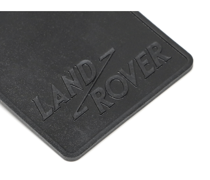 Classic Rubber Mud Flaps for Series Land Rover Black