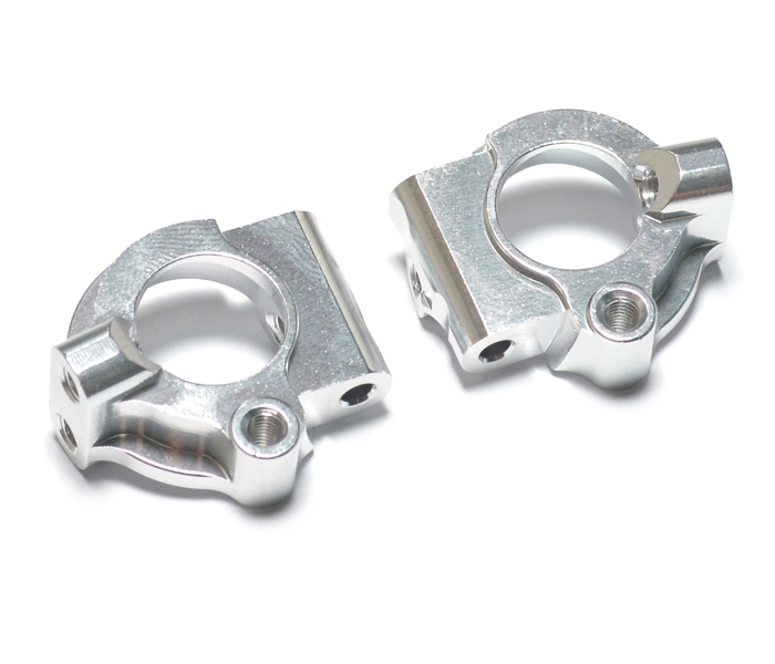 Aluminium Front Castor Block (2) Silver