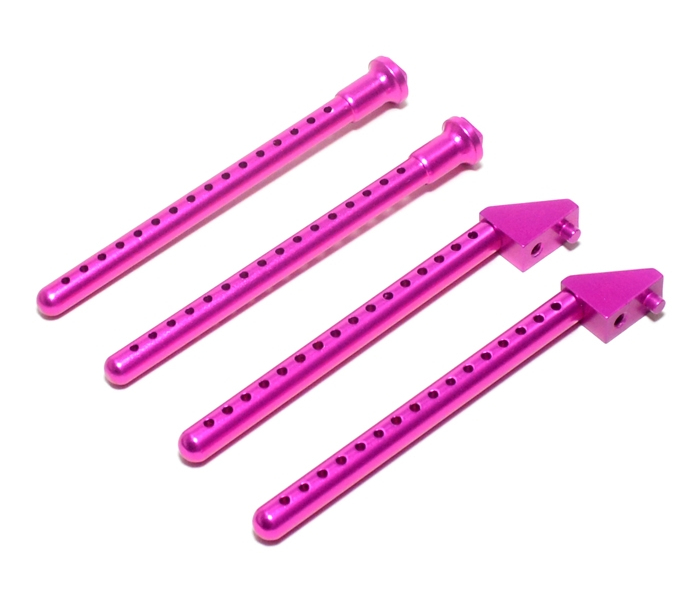 Aluminum Front & Rear Body Posts Pink
