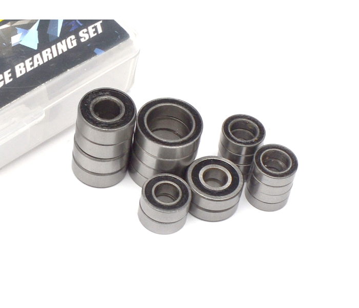 High Performance Full Ball Bearings Set Rubber Sealed (20 Total)