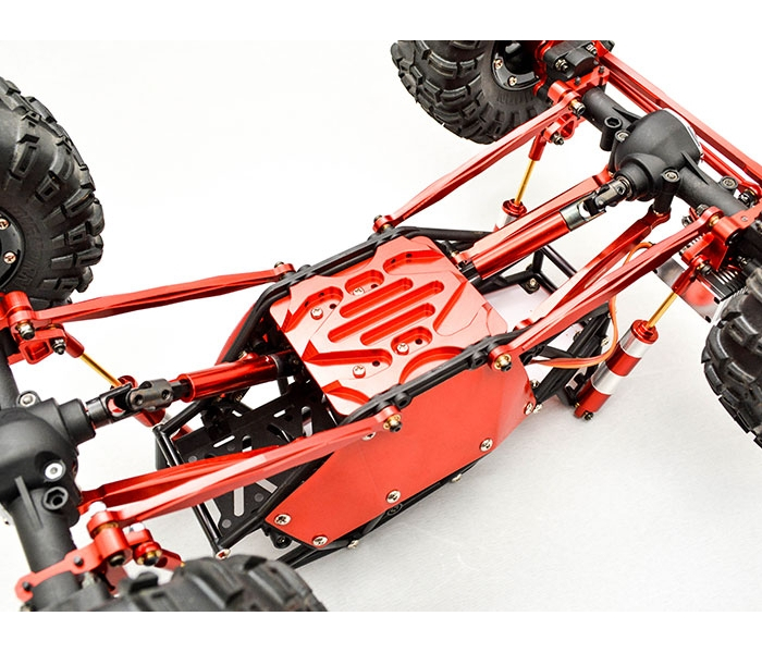 Aluminum Centre Skid Plate Red