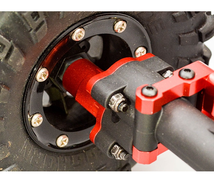 Aluminum Rear Axle Lock-out (2) Red