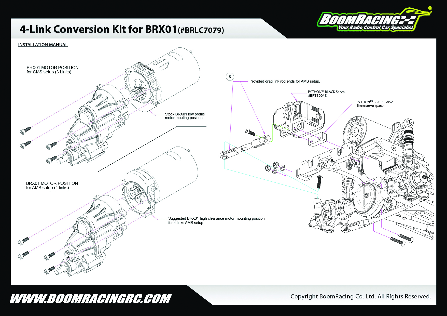 4-Link Conversion Kit for BRX01