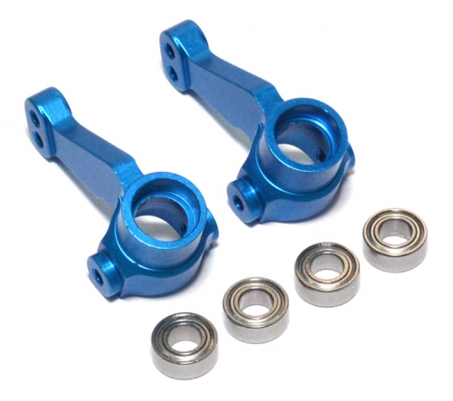 Shop Aluminum Front Knuckle Arm w/bearings - 1 Set Blue | BoomRacing.com