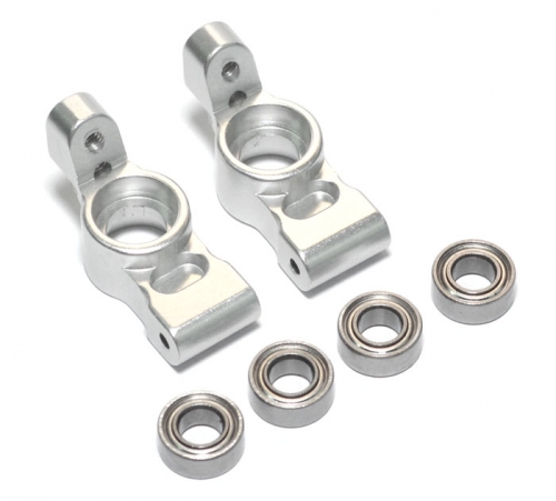 Shop Aluminum Rear Knuckle Arm w/bearings - 1 Set Silver | BoomRacing.com