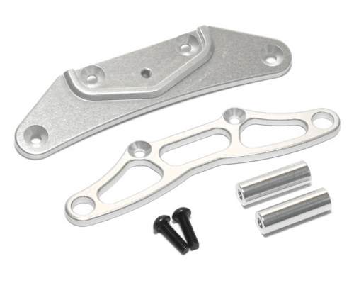 Shop Aluminum Front Upper & Lower Bumper - 1 Set Silver | BoomRacing.com