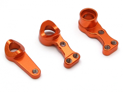 Shop Aluminum Steering Assembly - 1 Set Orange | BoomRacing.com