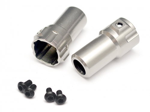 Shop Aluminum Rear Axle Lock-out - 2Pcs Silver | BoomRacing.com