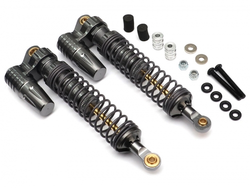 Shop Aluminum Piggyback Shock (2) Gun Metal | BoomRacing.com