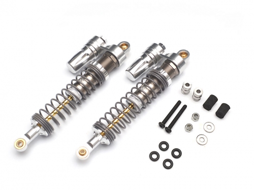 Shop Boomerang™ Type E Aluminum Piggyback Shocks 107mm (2) Silver ...