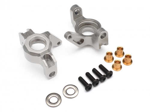 Aluminum HD Steering knuckle / Block (2) Silver