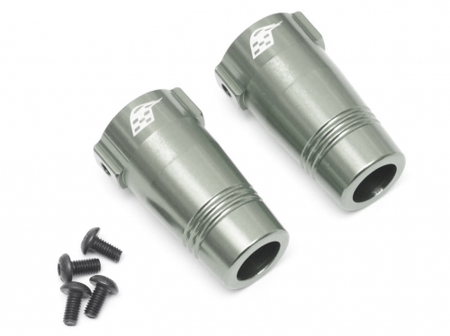 Shop Aluminum Rear Axle Lock-out (2) Gun Metal | BoomRacing.com