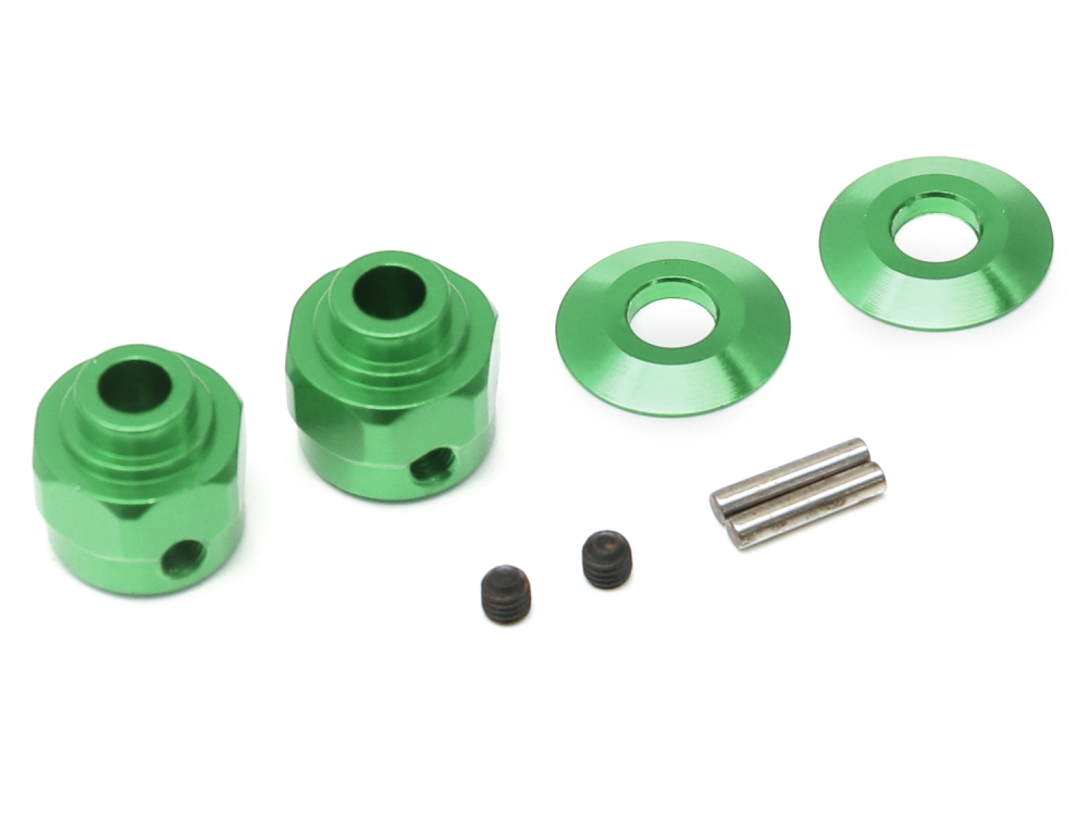 Shop Aluminum Hex. Wheel Hub / 3mm wider Green | BoomRacing.com