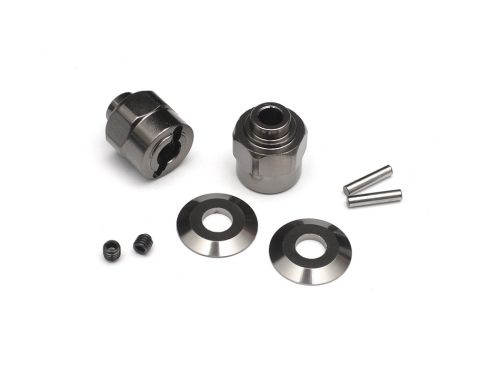 Shop Aluminum Hex. Wheel Hub / 5mm wider Gun Metal | BoomRacing.com