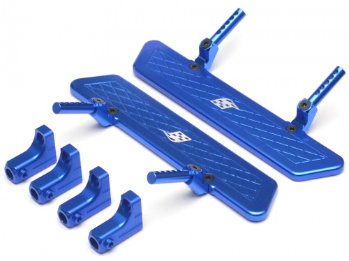 Shop Aluminum Rock Rails Set- 1 Set Blue | BoomRacing.com