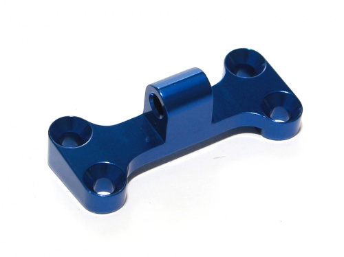 Shop Aluminum Front Bumper Mount Base - 1 Pc Blue | BoomRacing.com