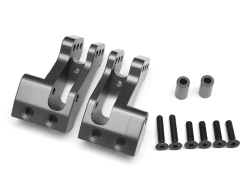 Shop Aluminum Rear 4 Link Mounts - 1 Pair Gun Metal | BoomRacing.com
