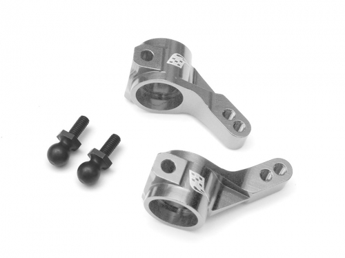 Shop Aluminum Front Knuckle - 1 Pair Silver | BoomRacing.com