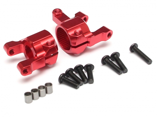 Shop Aluminium Front C Hub 1 Pair Red | BoomRacing.com