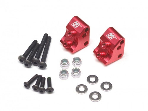 Shop Aluminum AR44 Link Mounts for SCX10 II (2) Red | BoomRacing.com