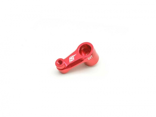 Shop Aluminum Low Profile Short Servo Horn 24T Red | BoomRacing.com