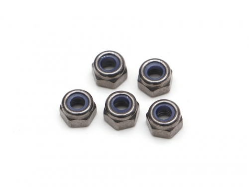 Shop Non-Flanged Nylon Lock Nut M4 (5) | BoomRacing.com