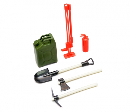 Shop 1/10 Scale Crawler Attachment-Tools Set Black & Red | BoomRacing.com