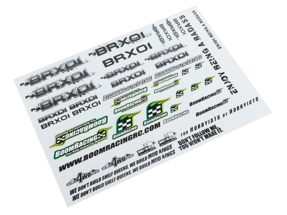 Shop Decal Sticker for BRX01 Chassis | BoomRacing.com