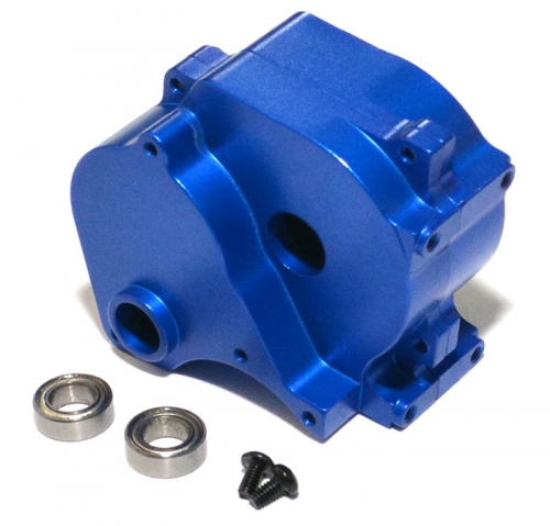 Shop Aluminum Center Transmission Case - 1 Set Blue | BoomRacing.com