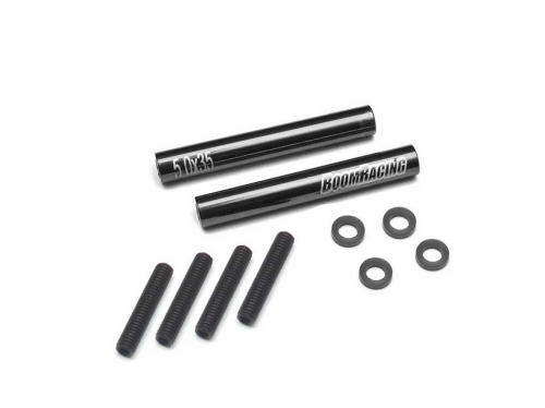 Shop Threaded Aluminum Link Pipe Rod 5x35mm (2) w/ Set Screws & Delrin ...